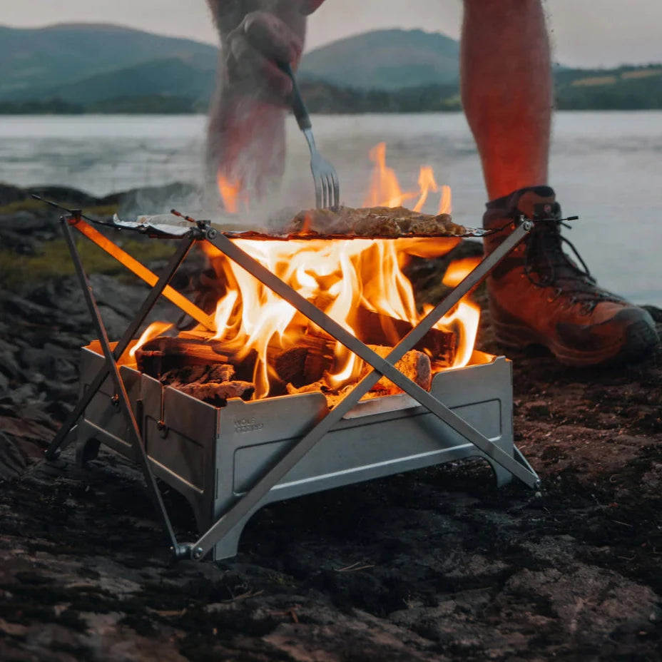 Lightweight Portable Campfire & Grill – With Impact